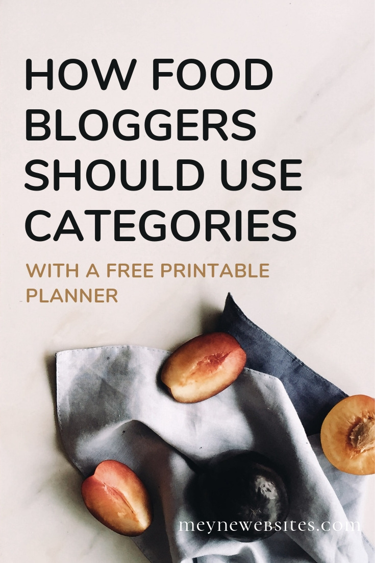 What categories you should use on your food blog • Meyne